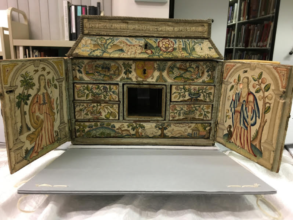 Susanna Perwich | Maker of LACMA's embroidered cabinet?