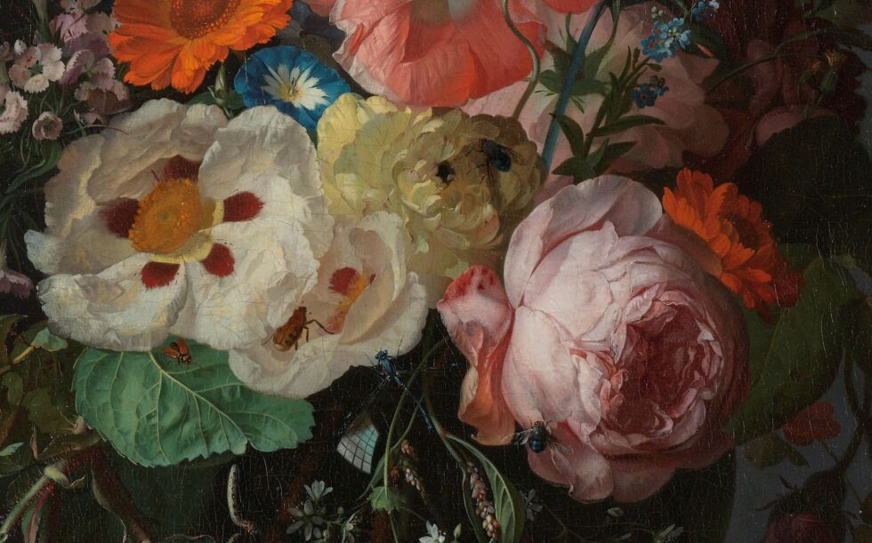 Vase of Flowers with an Ear of Corn | A Ruysch Painting in Dublin