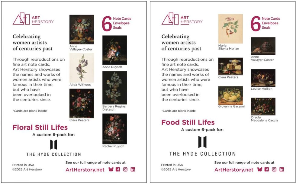 Art Herstory Cards at the Hyde Collection Museum Shop